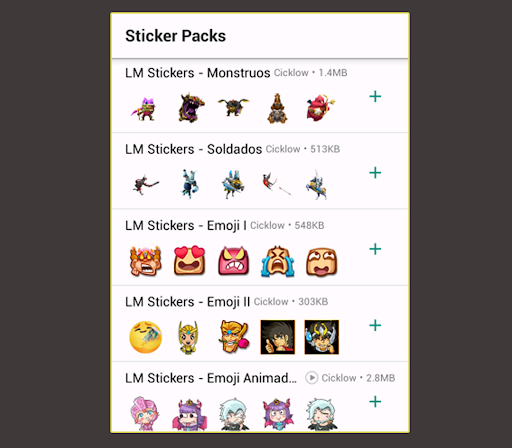 LM Sticker Whatsapp Android (Animated GIF) - Lords Mobile
